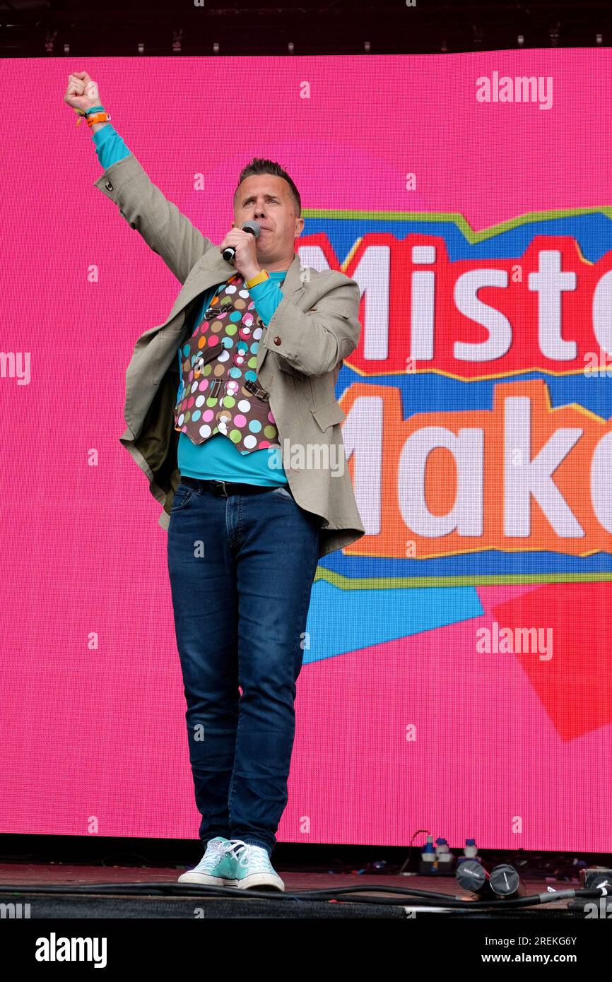 Lulworth, UK. 28th July, 2023. Phil Gallagher, British children's ...