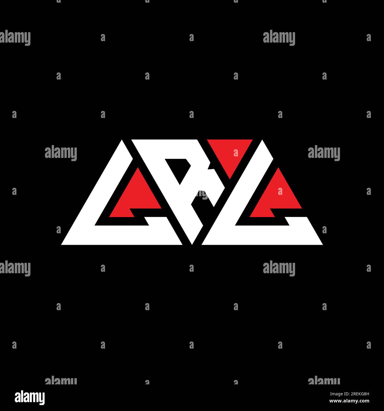 LRL triangle letter logo design with triangle shape. LRL triangle logo ...