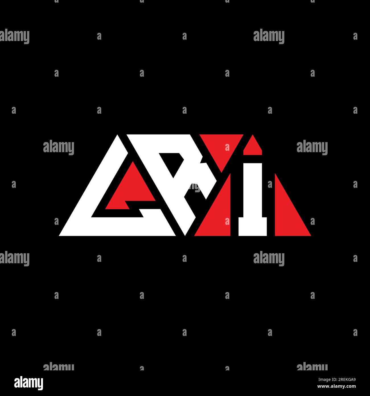 LRI triangle letter logo design with triangle shape. LRI triangle logo ...
