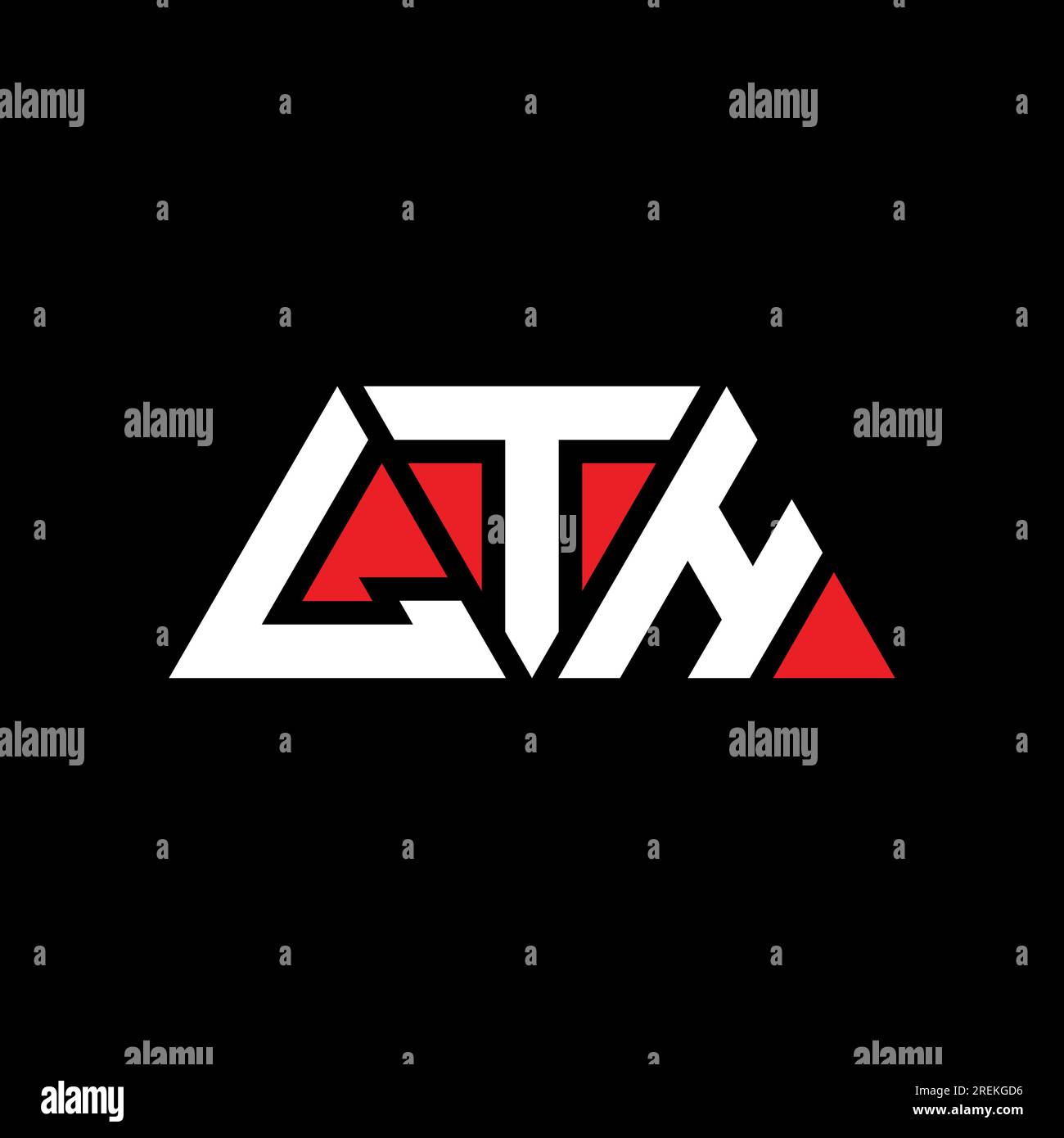 LTH triangle letter logo design with triangle shape. LTH triangle logo ...