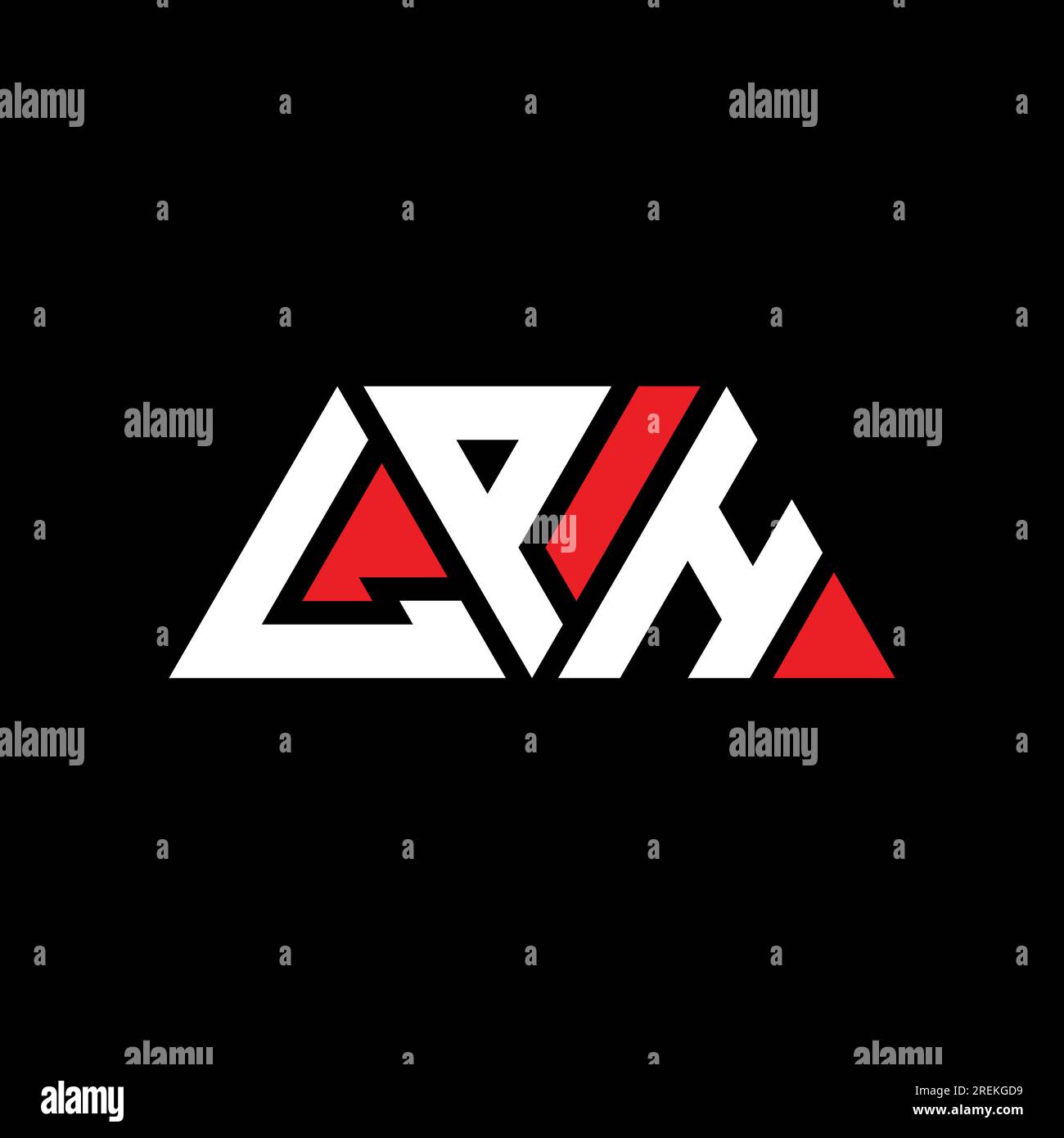 LPH triangle letter logo design with triangle shape. LPH triangle logo ...