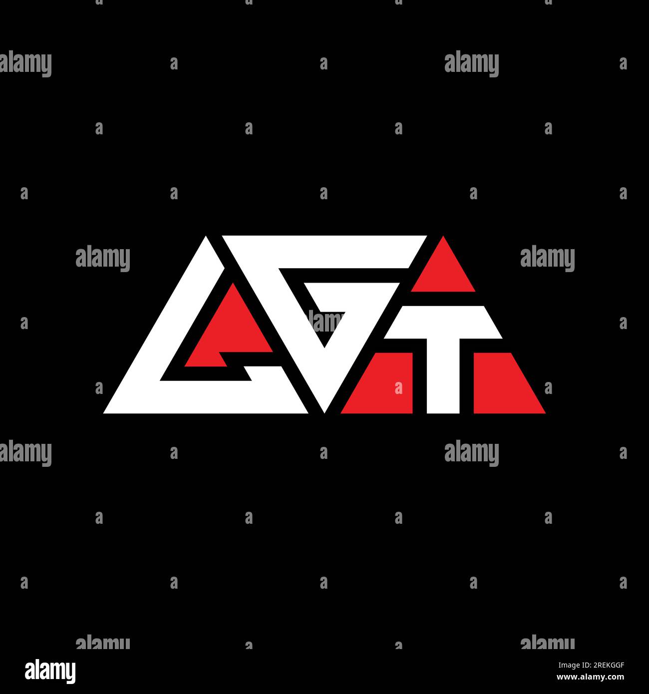 LGT triangle letter logo design with triangle shape. LGT triangle logo ...