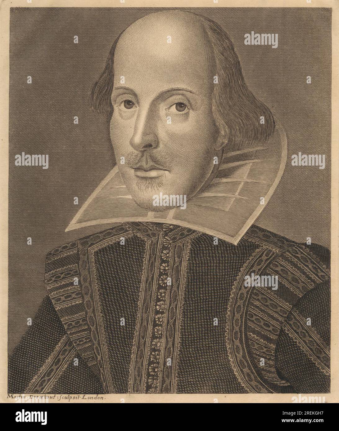 William shakespeare by martin droeshout hi-res stock photography and ...