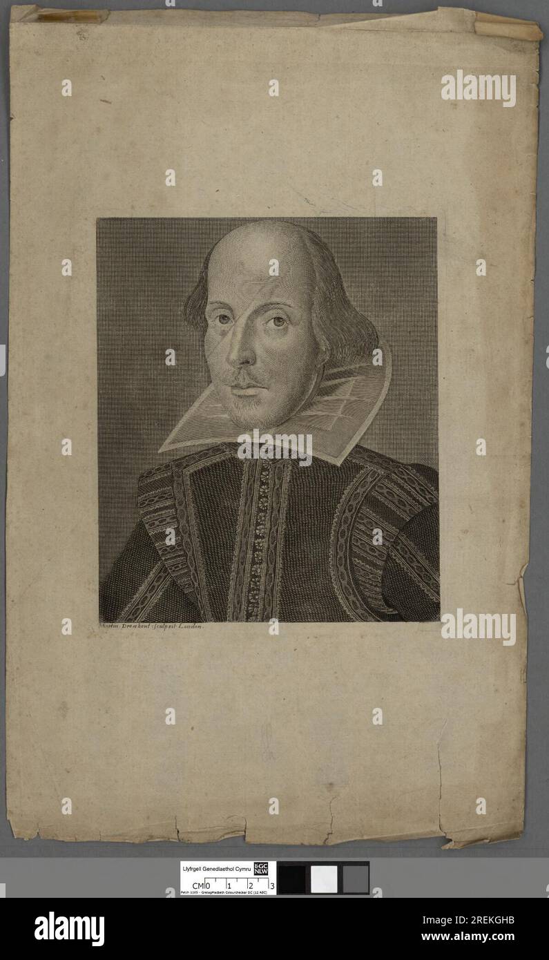 William Shakespeare 1632 by Martin Droeshout Stock Photo - Alamy