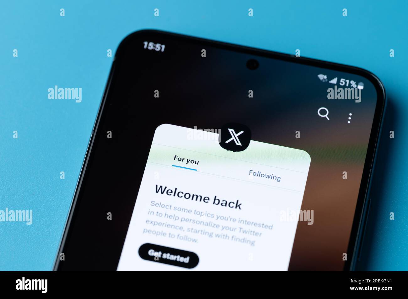 New York, USA - July 27, 2023: New twitter app changed name to x menu ...