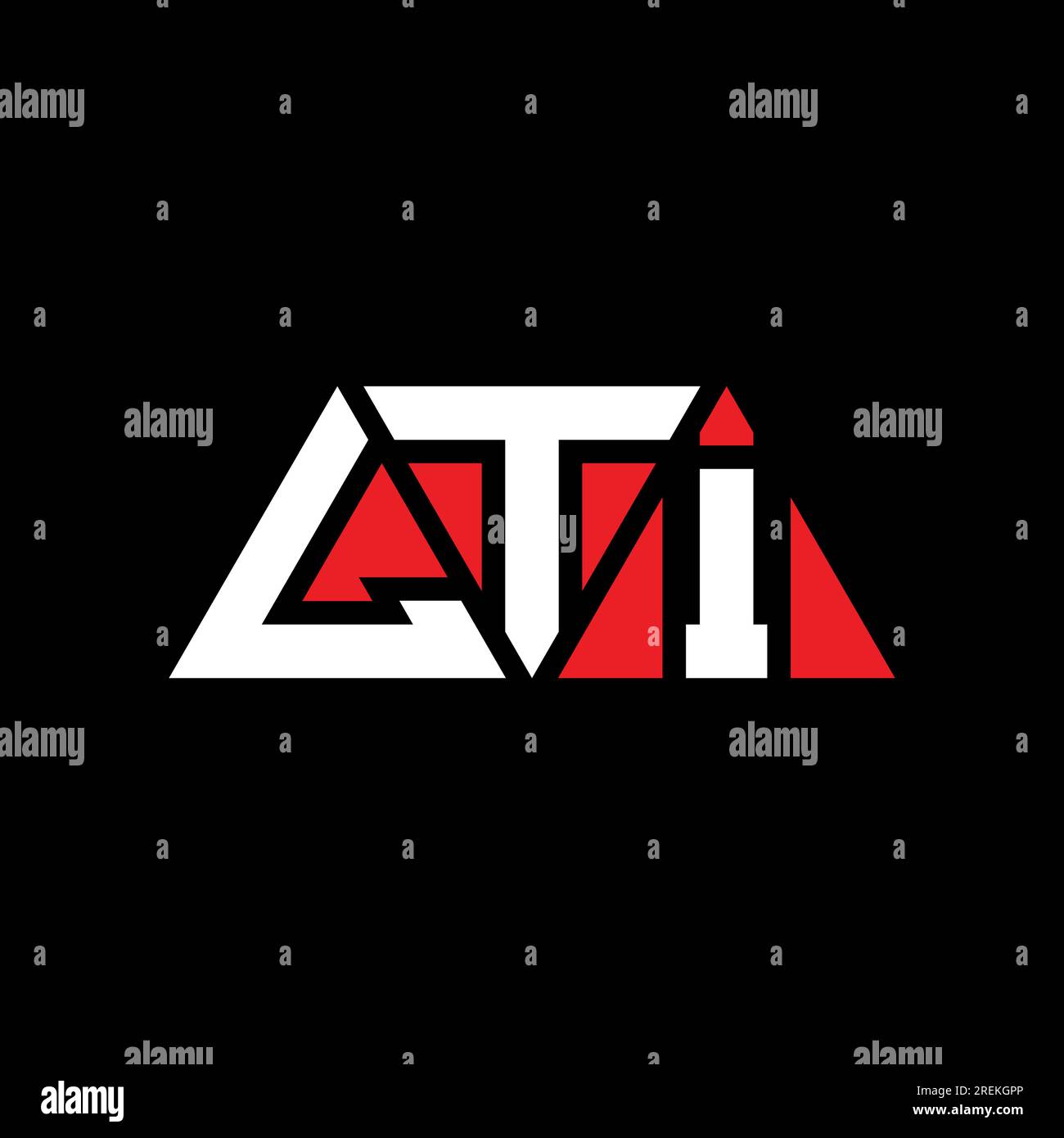 LTI triangle letter logo design with triangle shape. LTI triangle logo ...