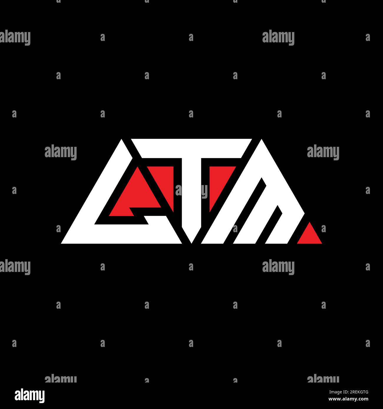 LTM triangle letter logo design with triangle shape. LTM triangle logo ...