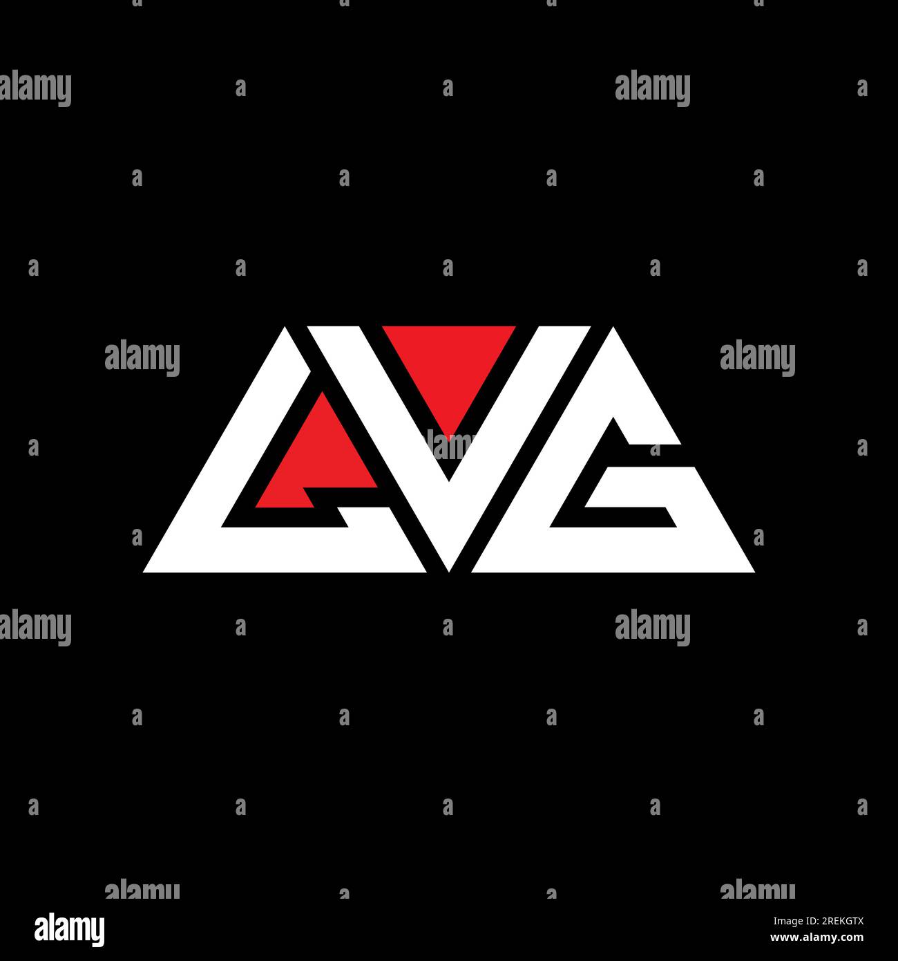 LVG triangle letter logo design with triangle shape. LVG triangle logo ...