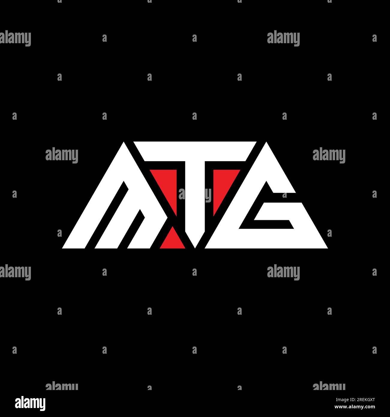 MTG triangle letter logo design with triangle shape. MTG triangle logo ...