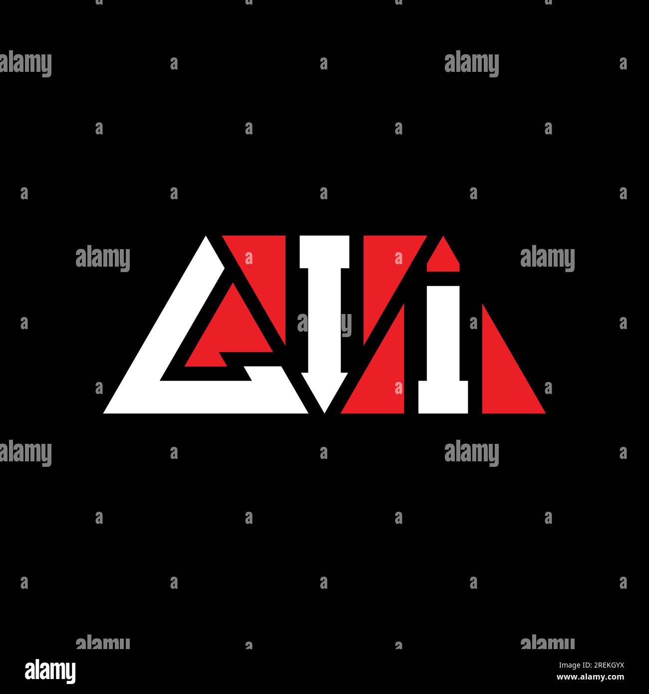 LII triangle letter logo design with triangle shape. LII triangle logo ...