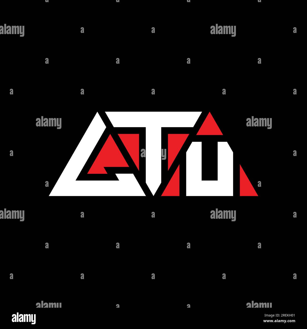 LTU triangle letter logo design with triangle shape. LTU triangle logo ...