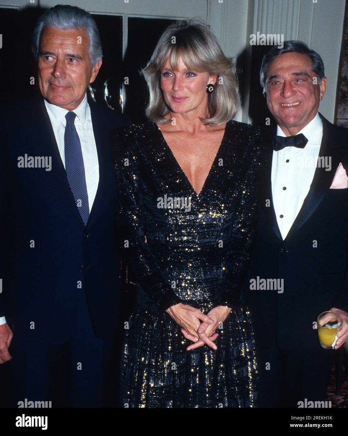 1989 John Forsythe Linda Evans Robert Merrill John Barrett/PHOTOlink ...