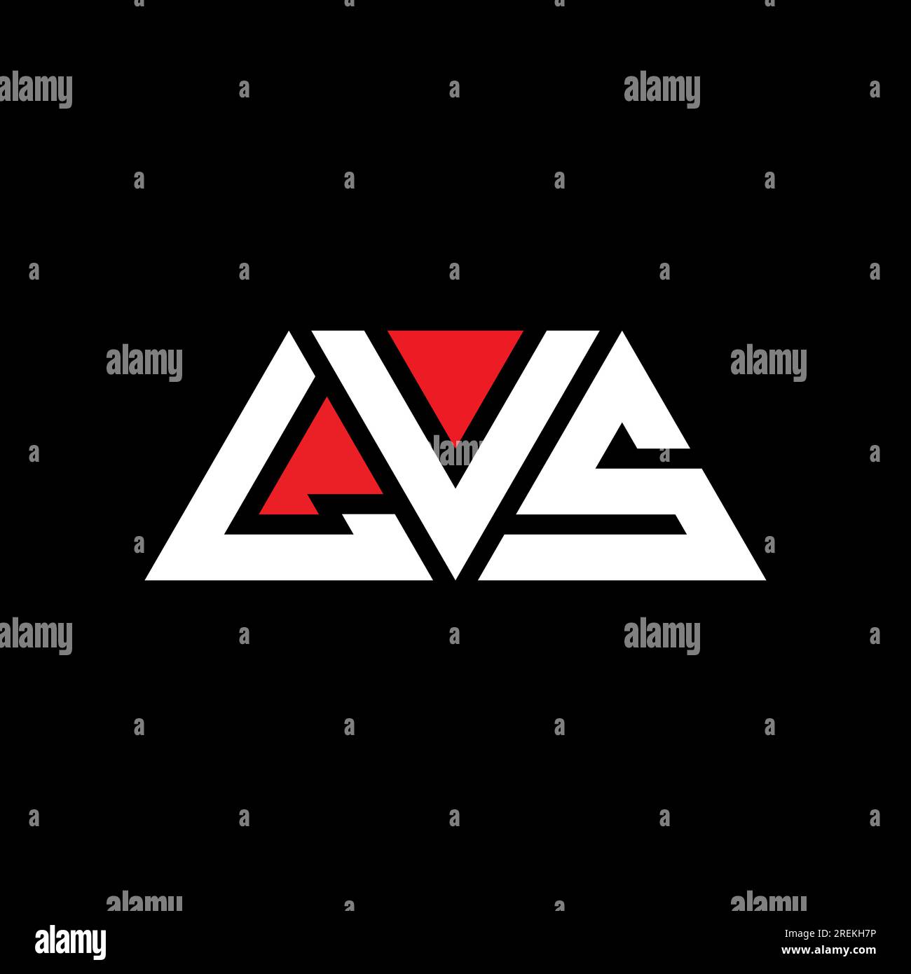 LVS triangle letter logo design with triangle shape. LVS triangle logo ...