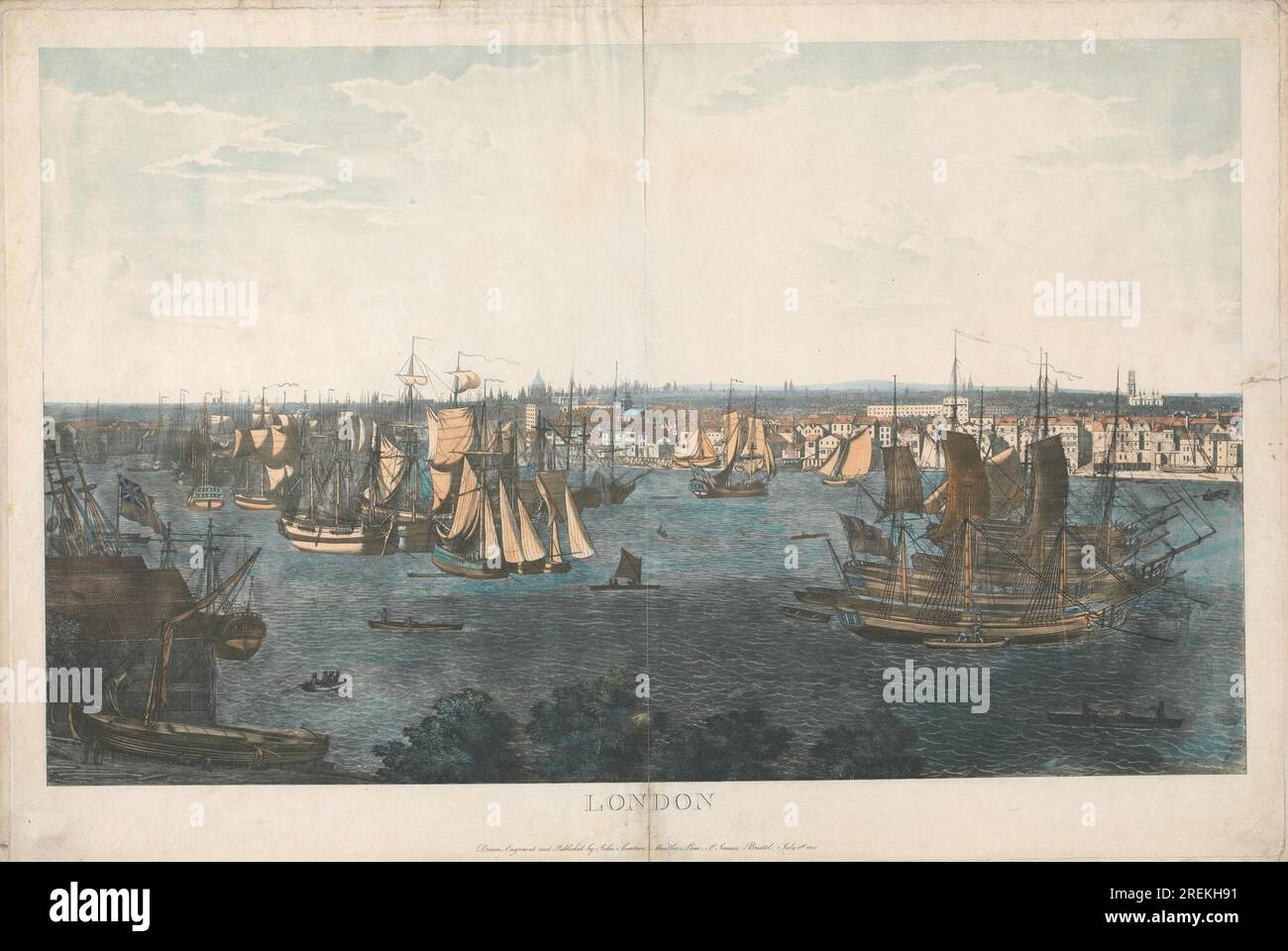 London 1801 by Johannes Swertner Stock Photo - Alamy