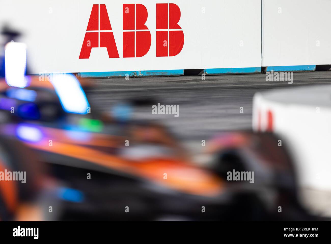 Branding ABB during the 2023 Hankook London ePrix, 12th meeting of the ...