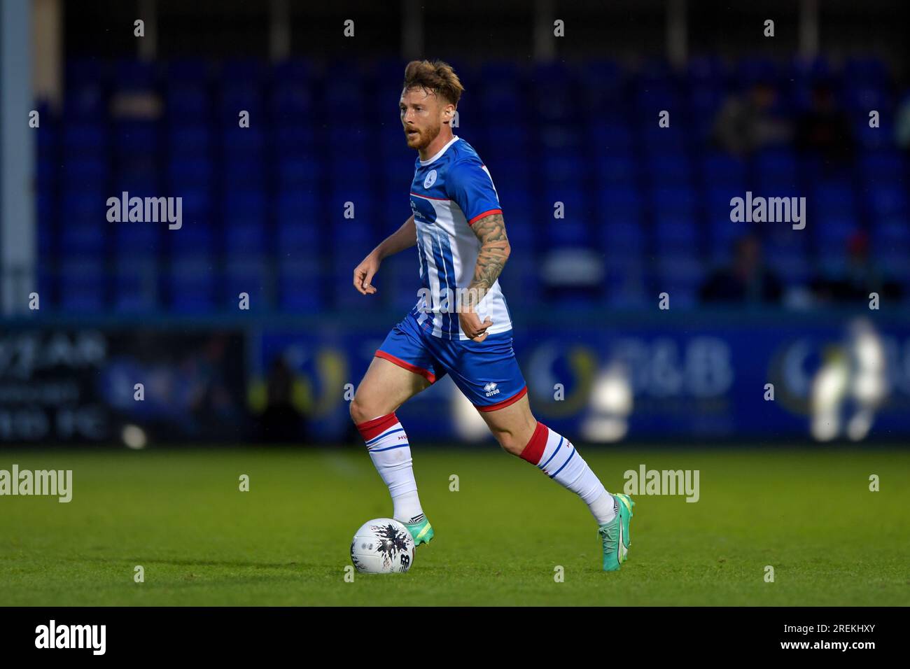 Hartlepool United's Jordan Cook during the Pre-season Friendly match ...
