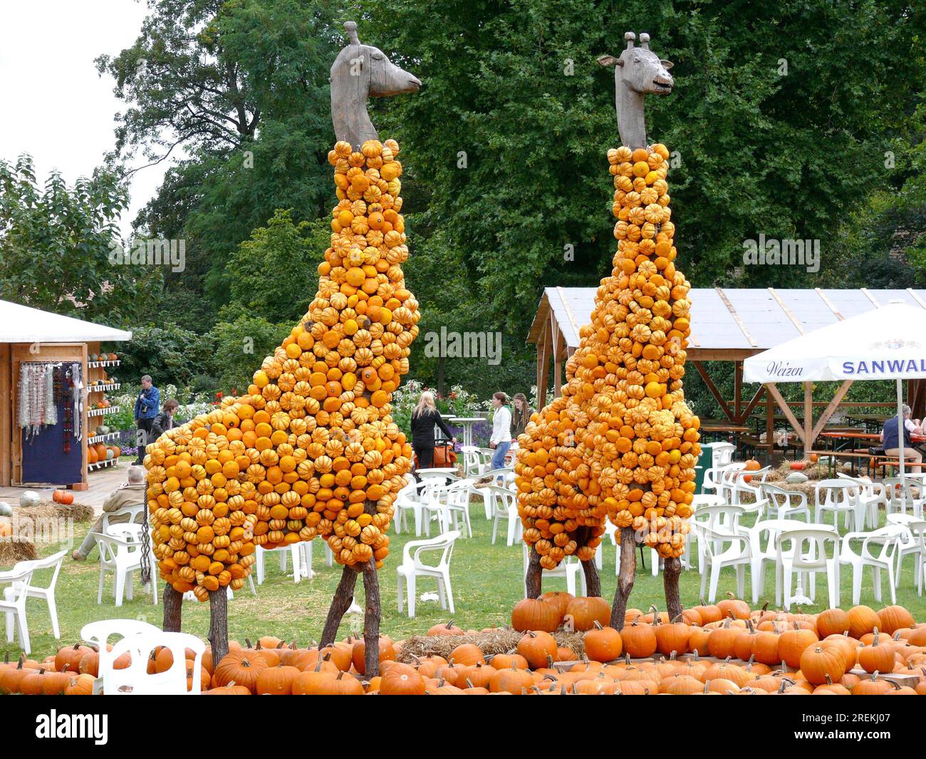Pumpkin exhibition in the Bluehenden Barock Ludwigsburg, BW.-D. Pumpkin ...