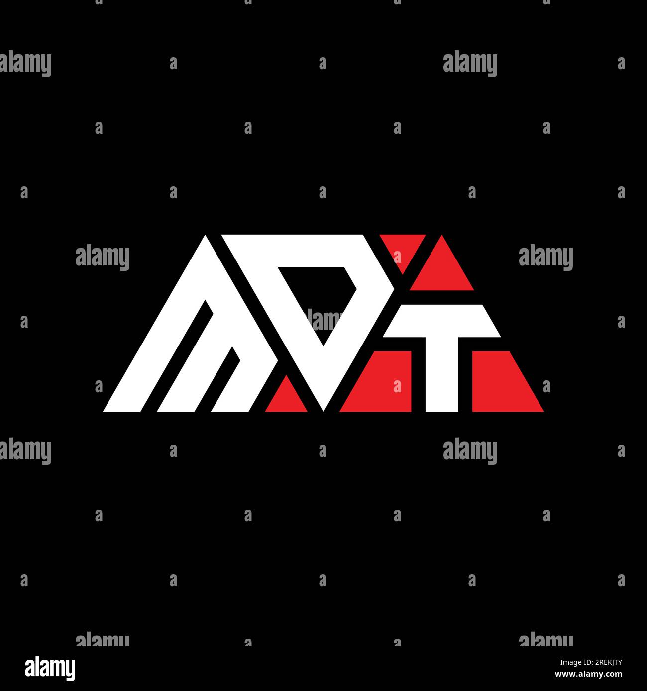 MDT triangle letter logo design with triangle shape. MDT triangle logo ...
