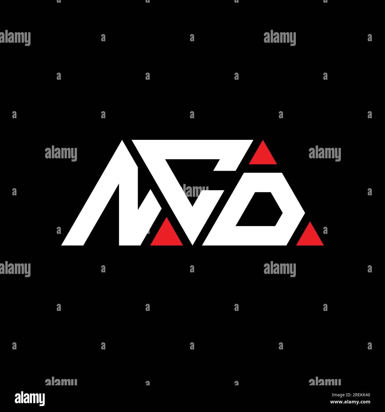 NCD triangle letter logo design with triangle shape. NCD triangle logo ...