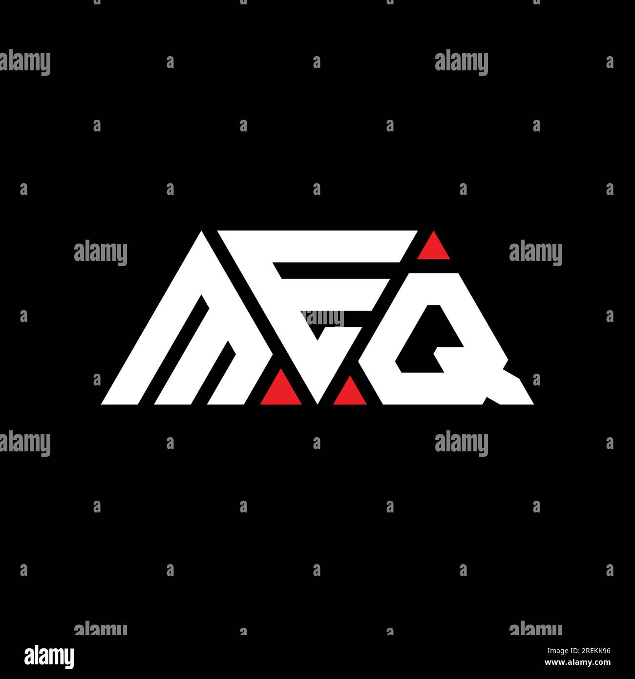 MEQ triangle letter logo design with triangle shape. MEQ triangle logo ...