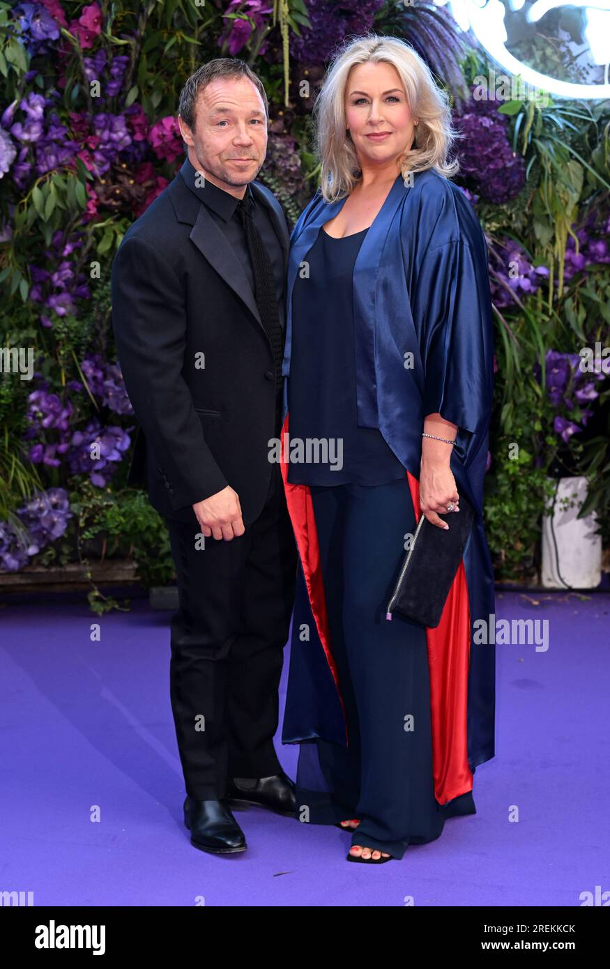 London, UK. July 28th, 2023. Stephen Graham and Hannah Walters arriving ...