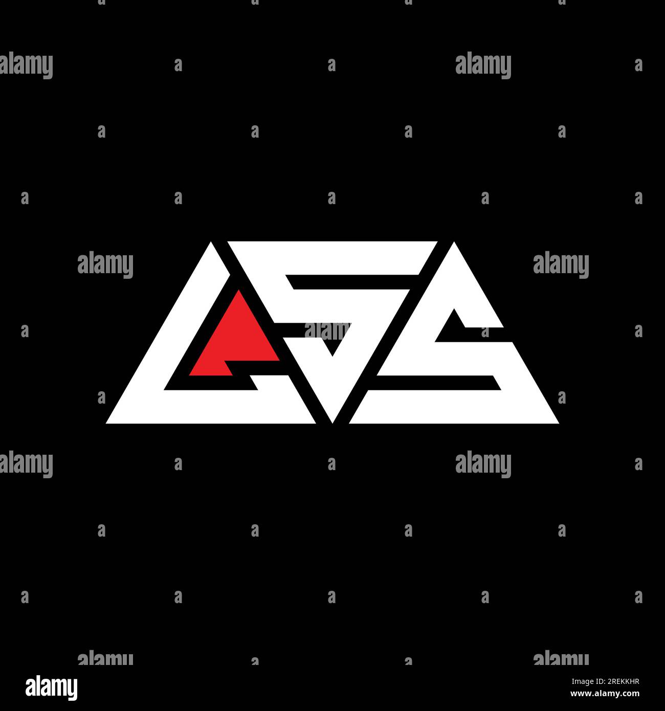 LSS triangle letter logo design with triangle shape. LSS triangle logo ...