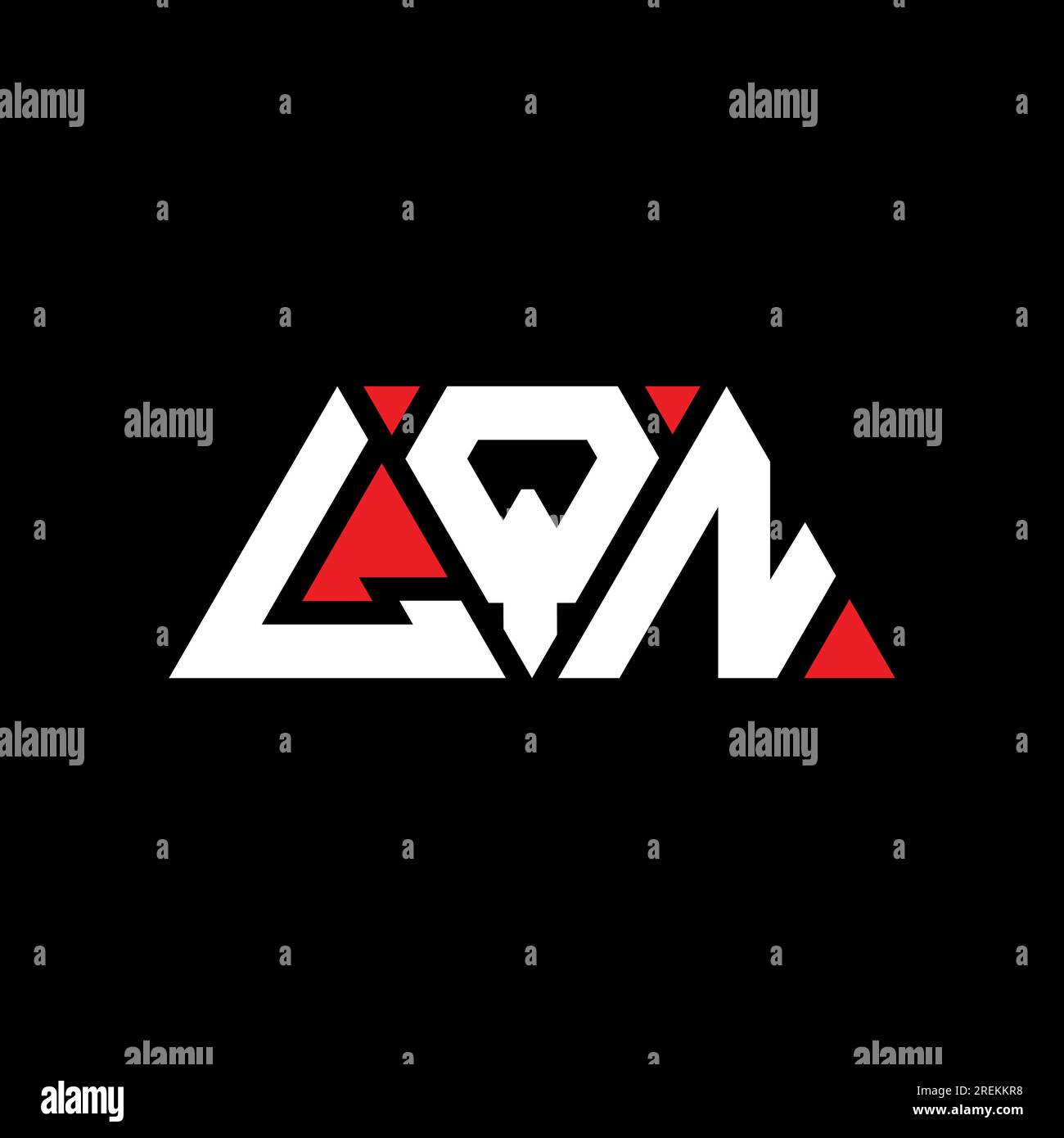 LQN triangle letter logo design with triangle shape. LQN triangle logo ...