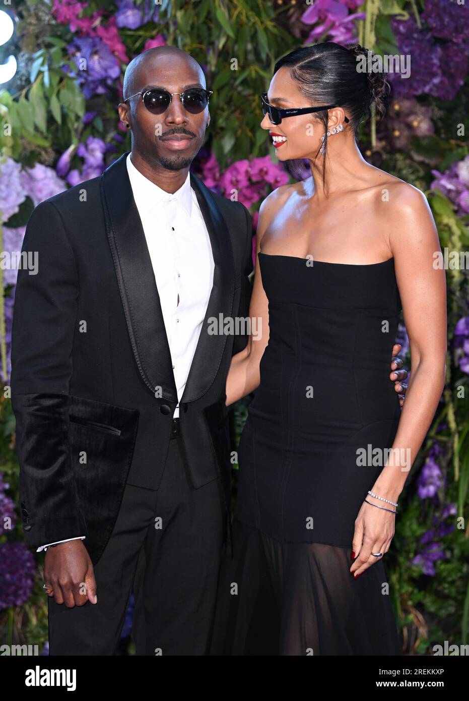 London, UK. July 28th, 2023. Alesha Dixon and Azuka Ononye arriving at ...