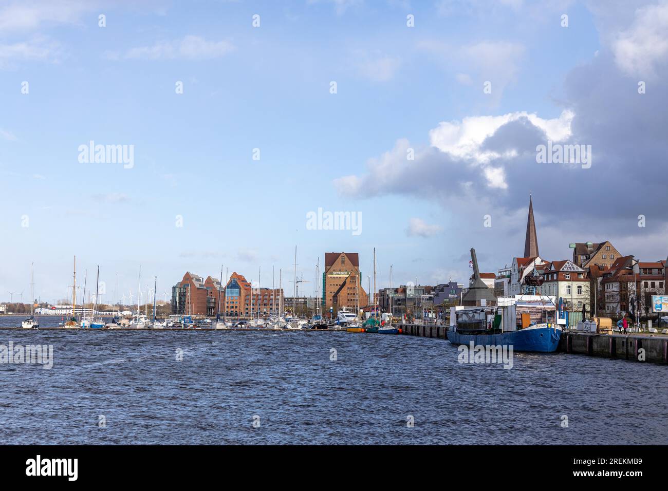 Rostock City Harbour Impressions Stock Photo - Alamy