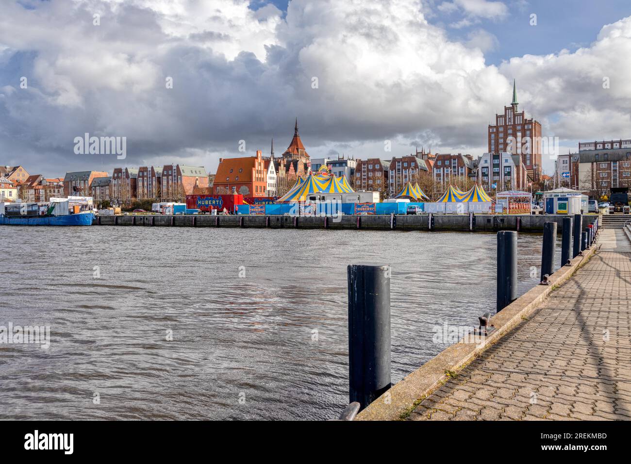 Rostock City Harbour Impressions Stock Photo - Alamy