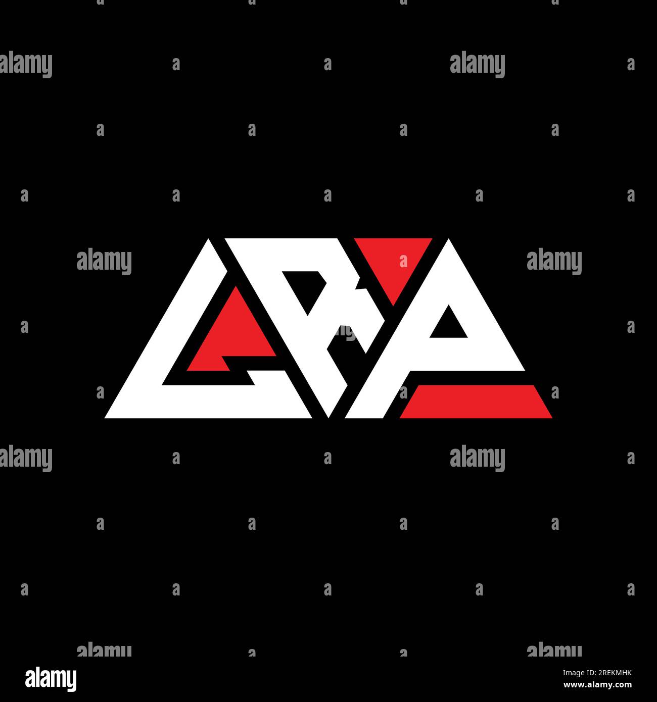 LRP triangle letter logo design with triangle shape. LRP triangle logo ...