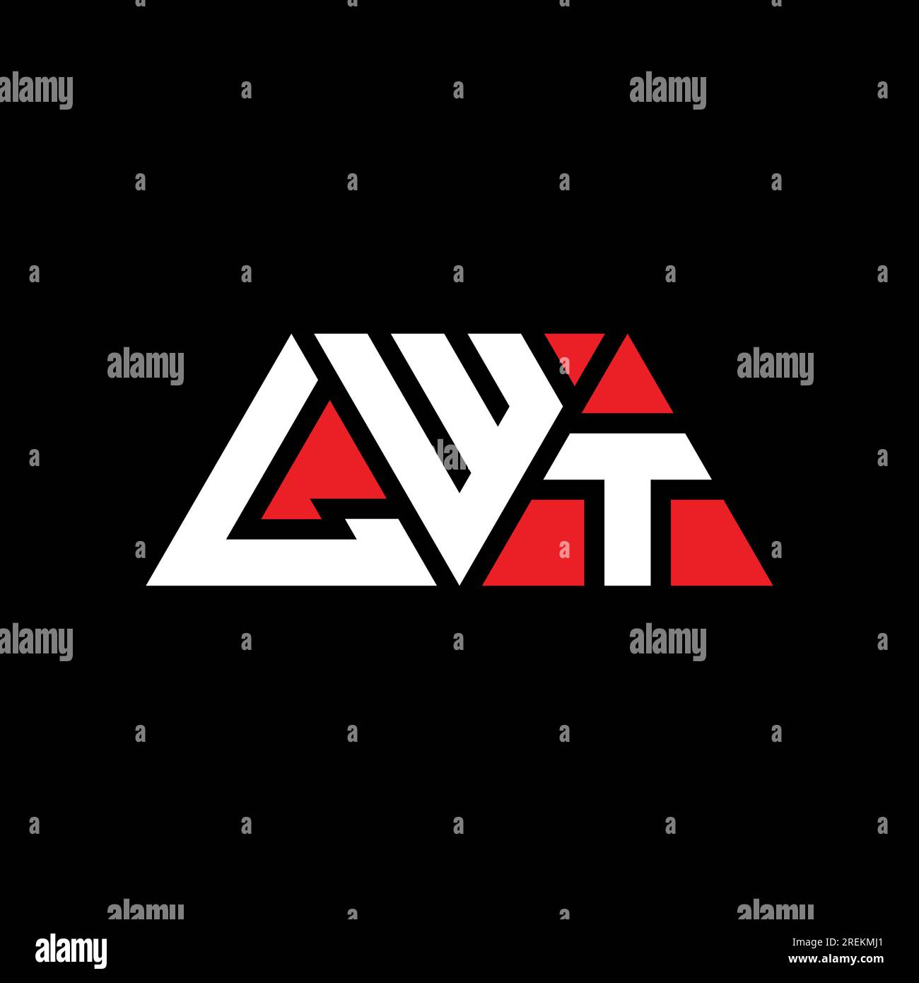 LWT triangle letter logo design with triangle shape. LWT triangle logo ...