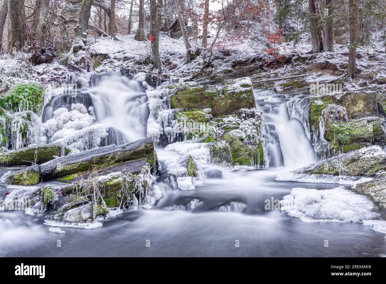 Selke Waterfall in the Selke Valley Harz Mountains Stock Photo - Alamy