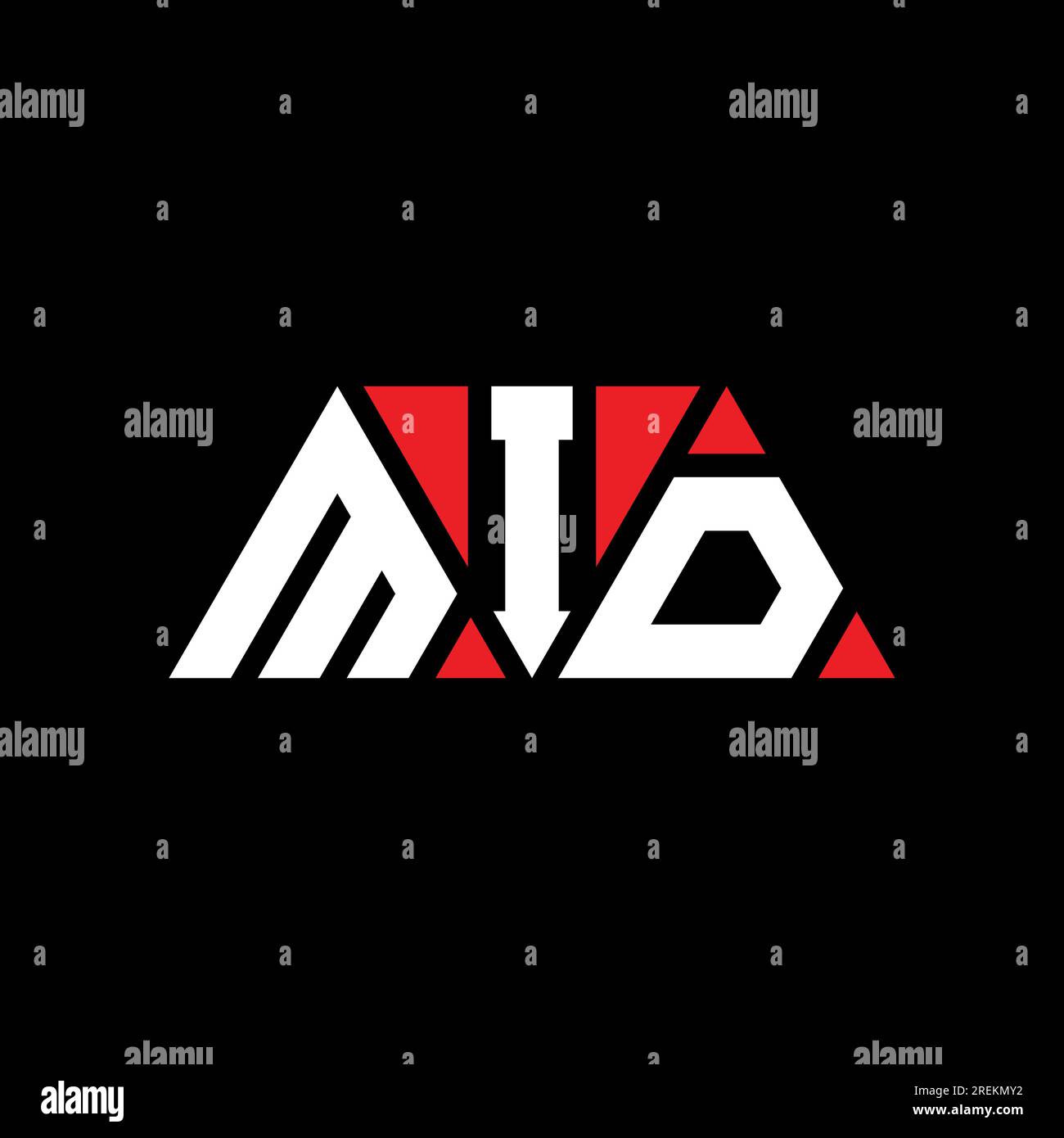 MID triangle letter logo design with triangle shape. MID triangle logo ...