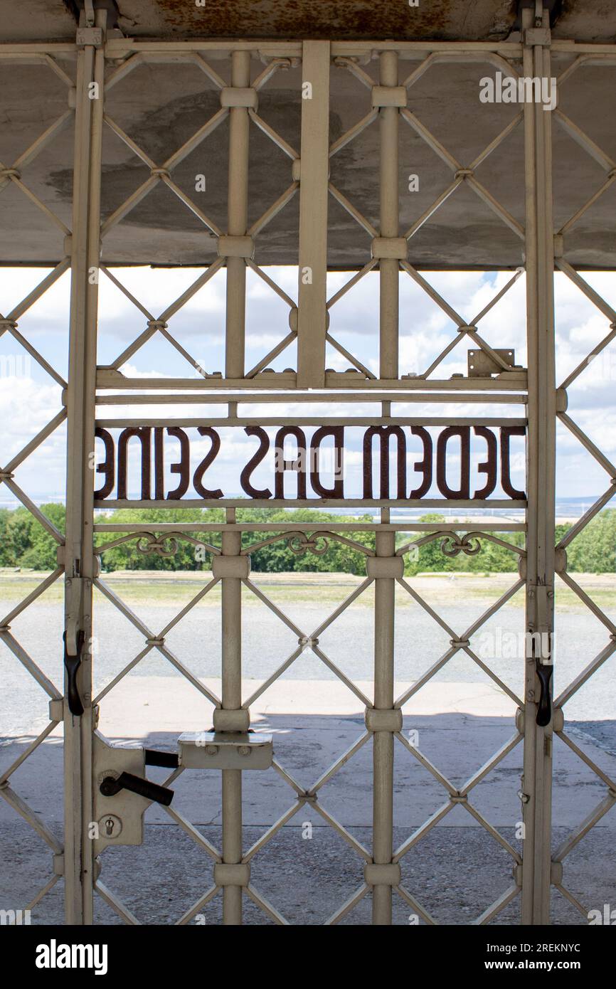 Buchenwald nazi gate hi-res stock photography and images - Alamy