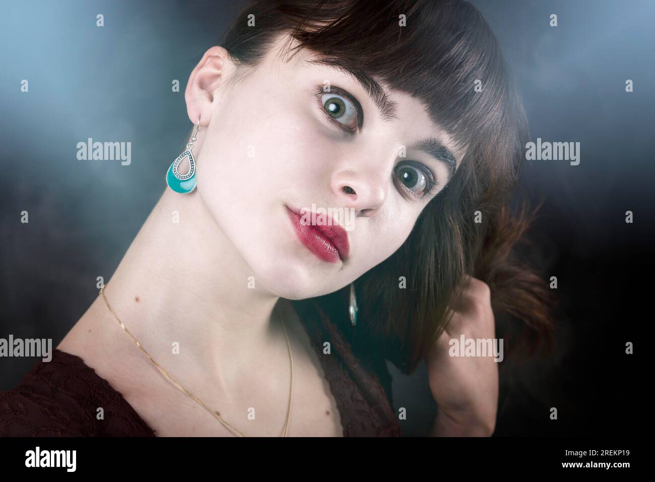 Foggy head woman hi-res stock photography and images - Alamy