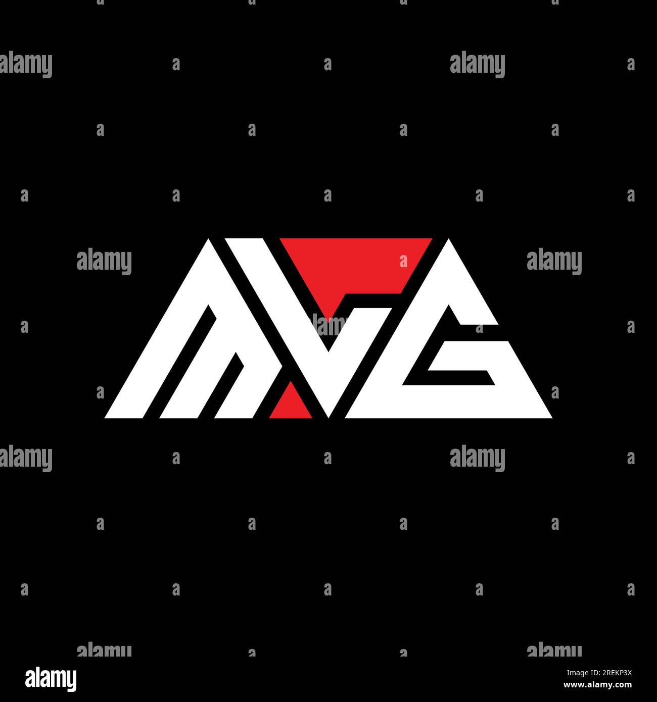 MLG triangle letter logo design with triangle shape. MLG triangle logo ...