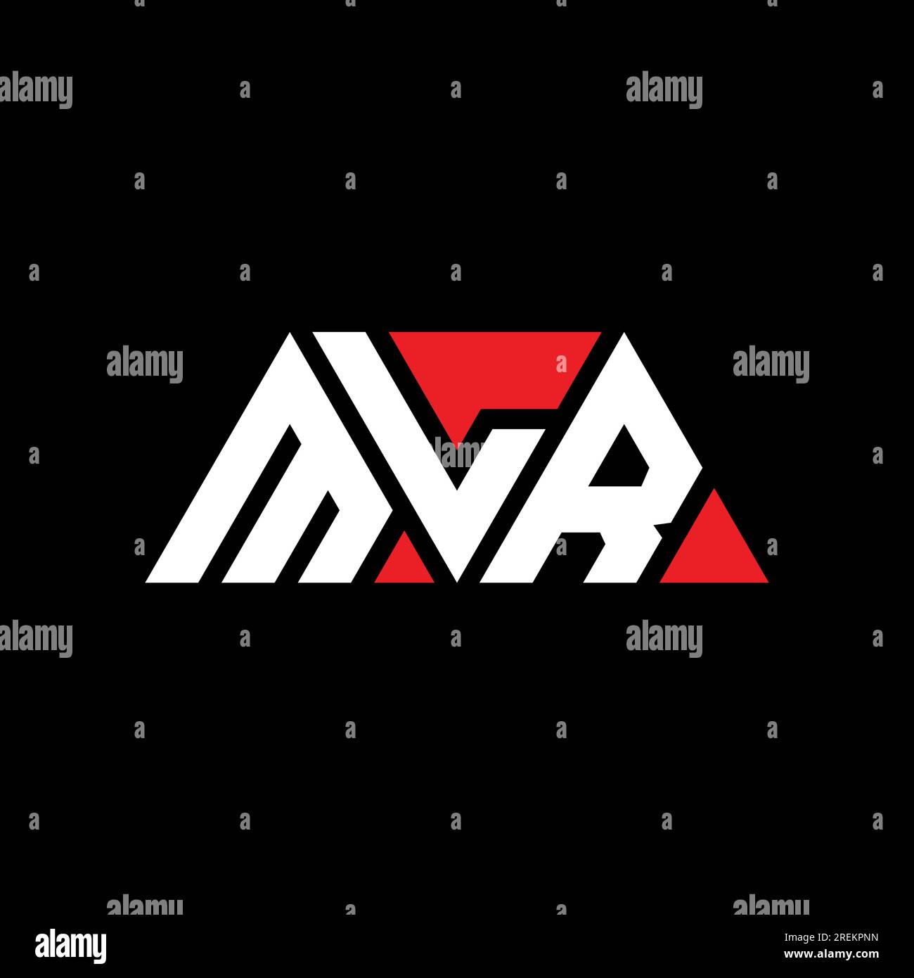 MLR triangle letter logo design with triangle shape. MLR triangle logo ...