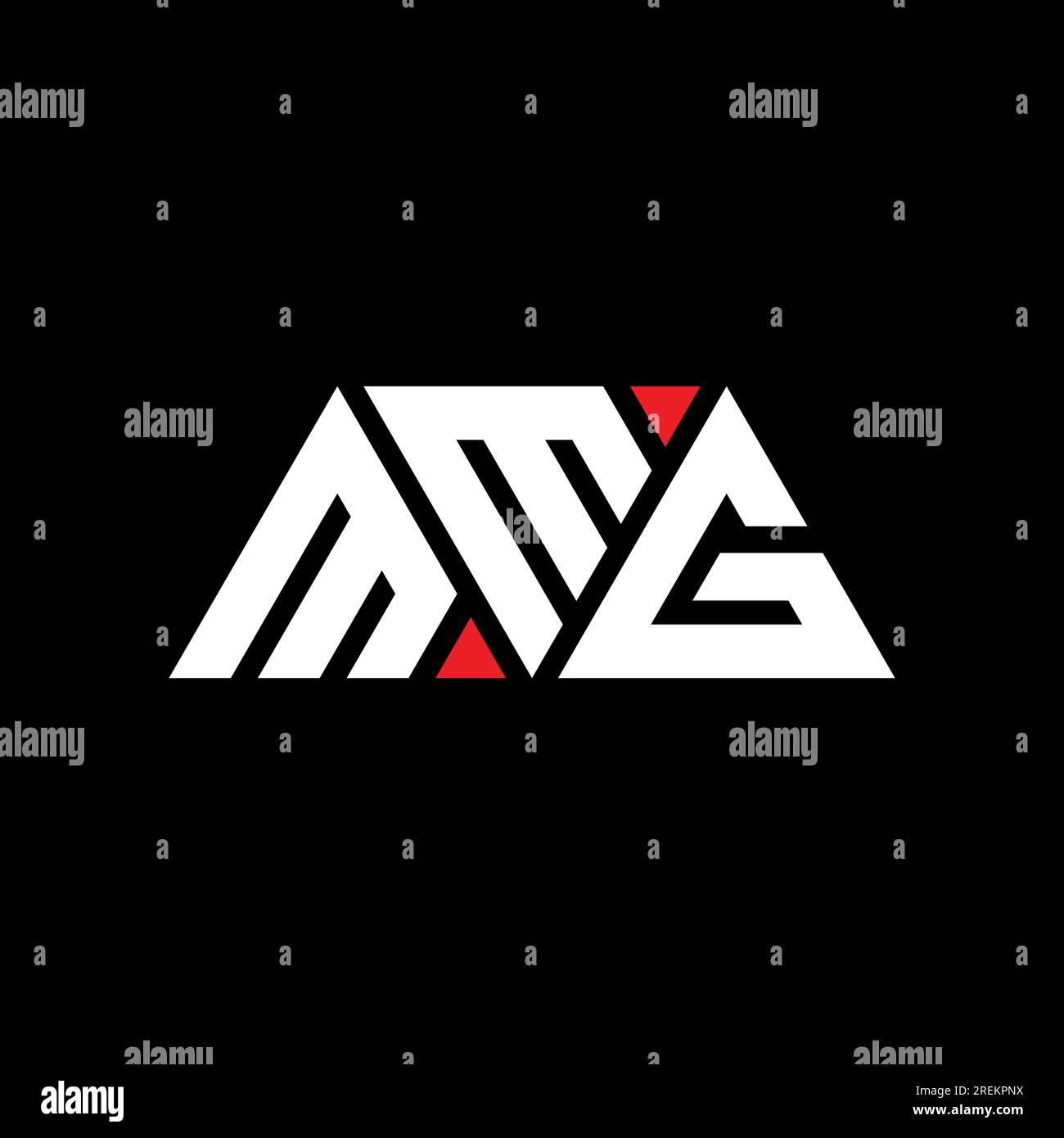 MMG triangle letter logo design with triangle shape. MMG triangle logo design monogram. MMG ...