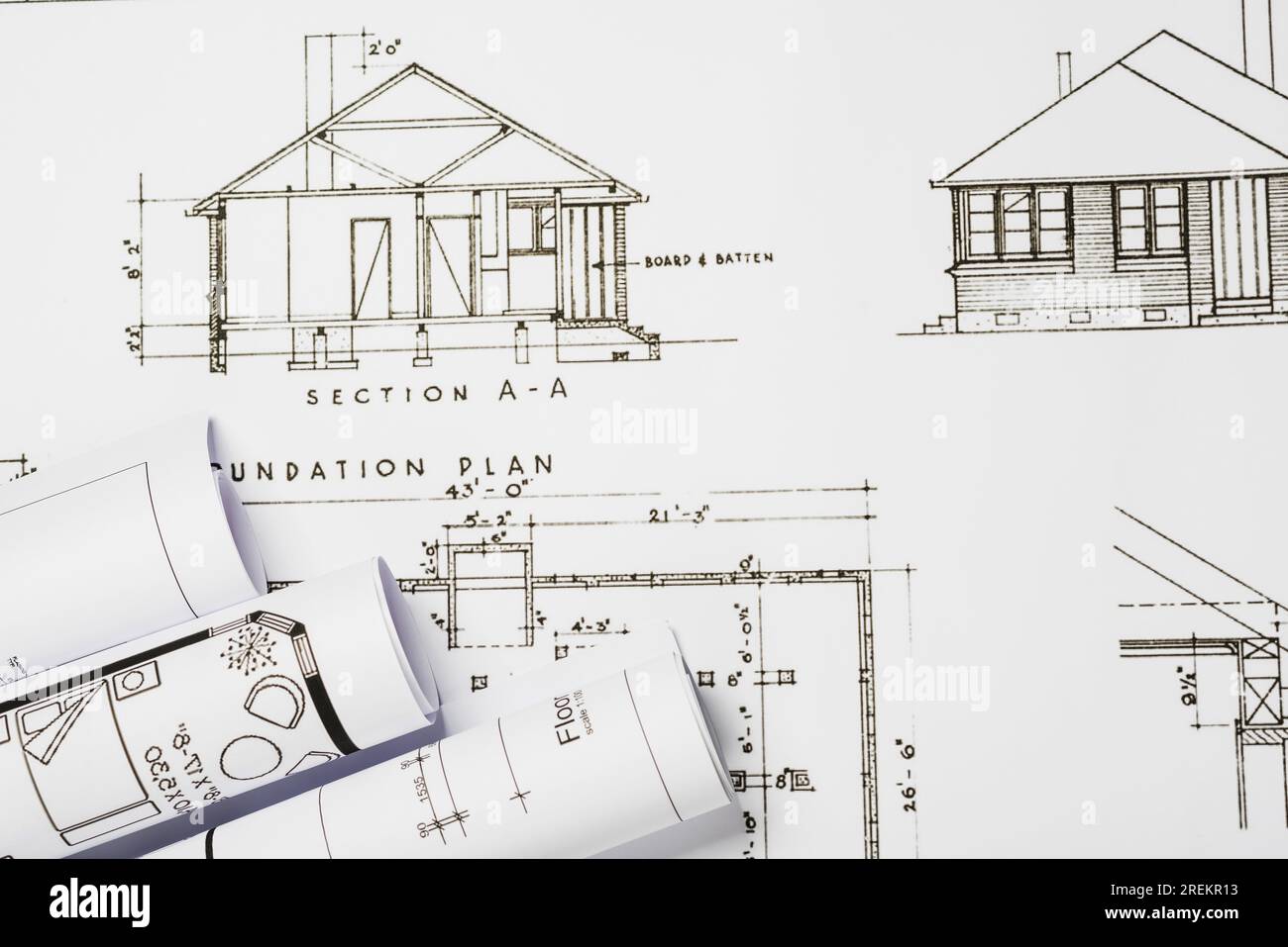 Building blueprints table. Resolution and high quality beautiful photo ...