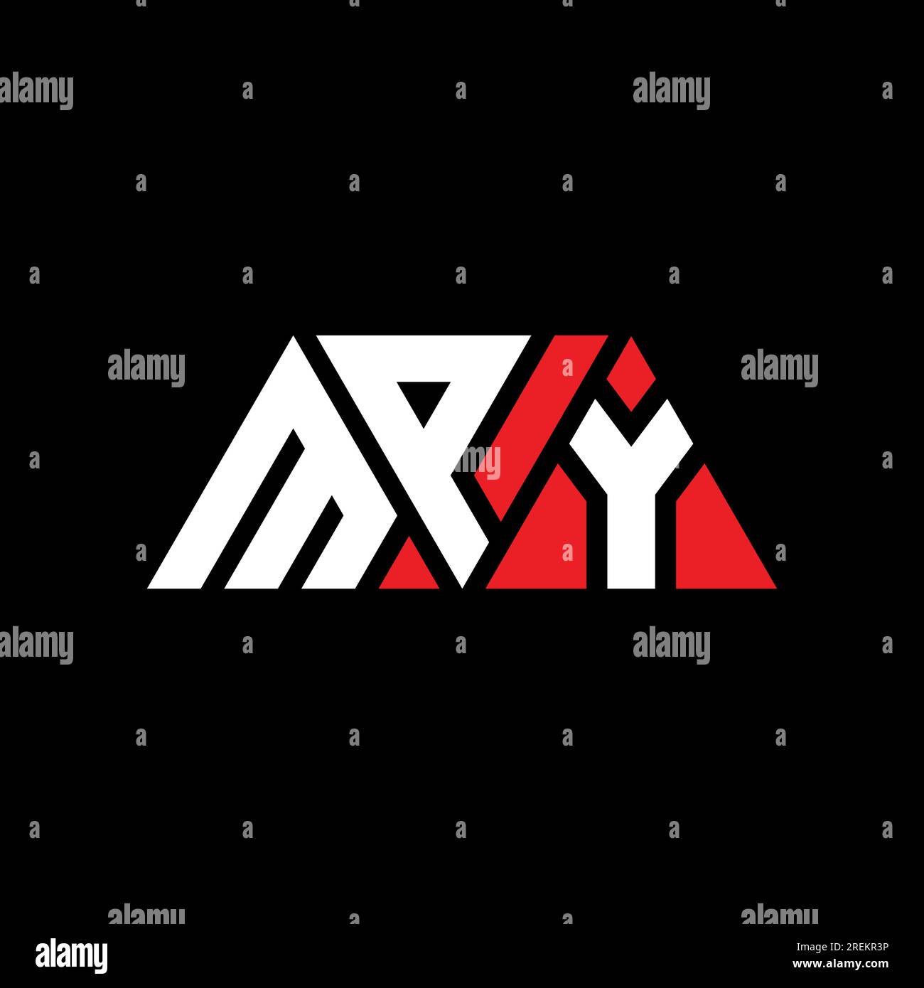 MPY triangle letter logo design with triangle shape. MPY triangle logo ...