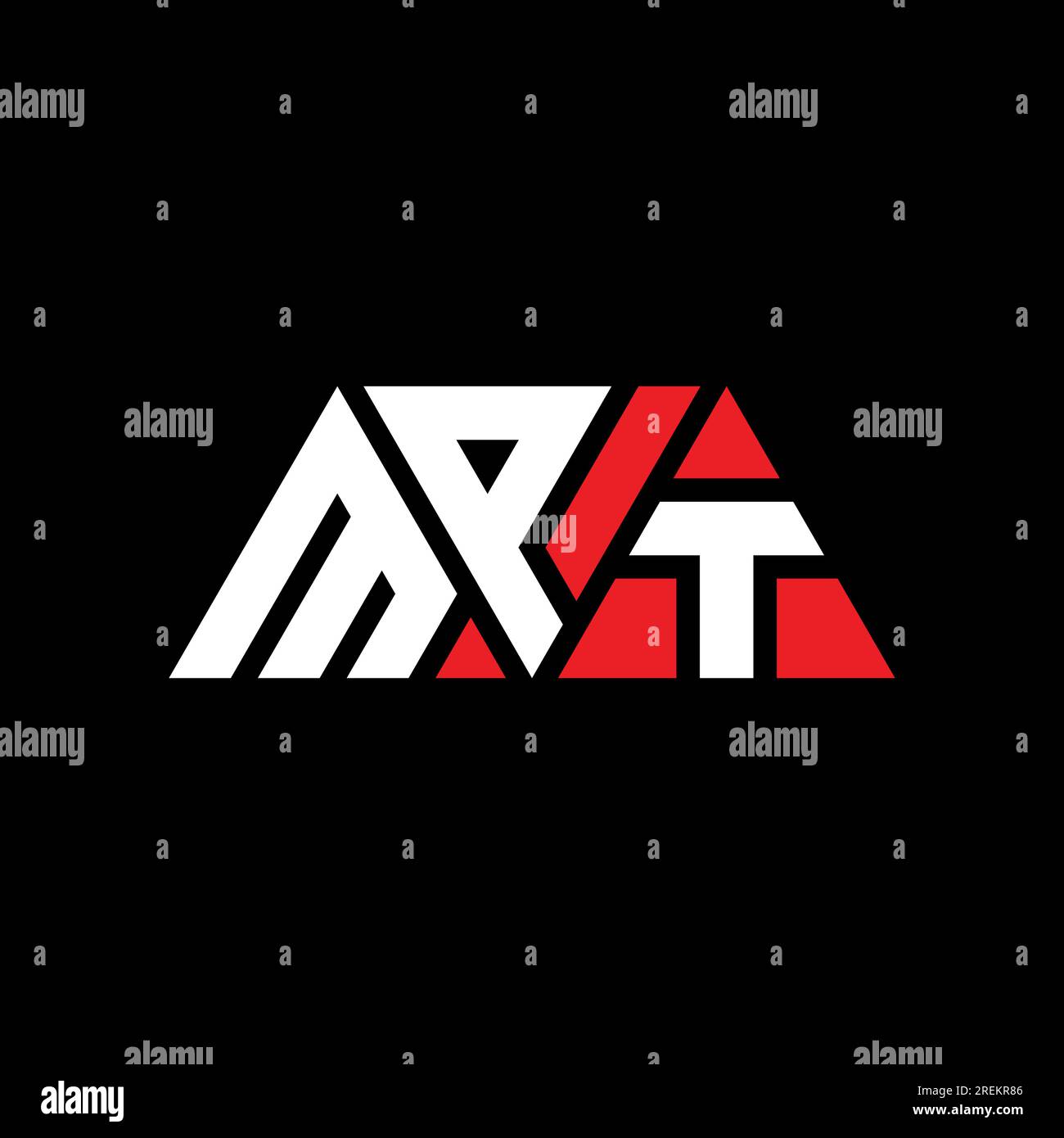 MPT triangle letter logo design with triangle shape. MPT triangle logo ...