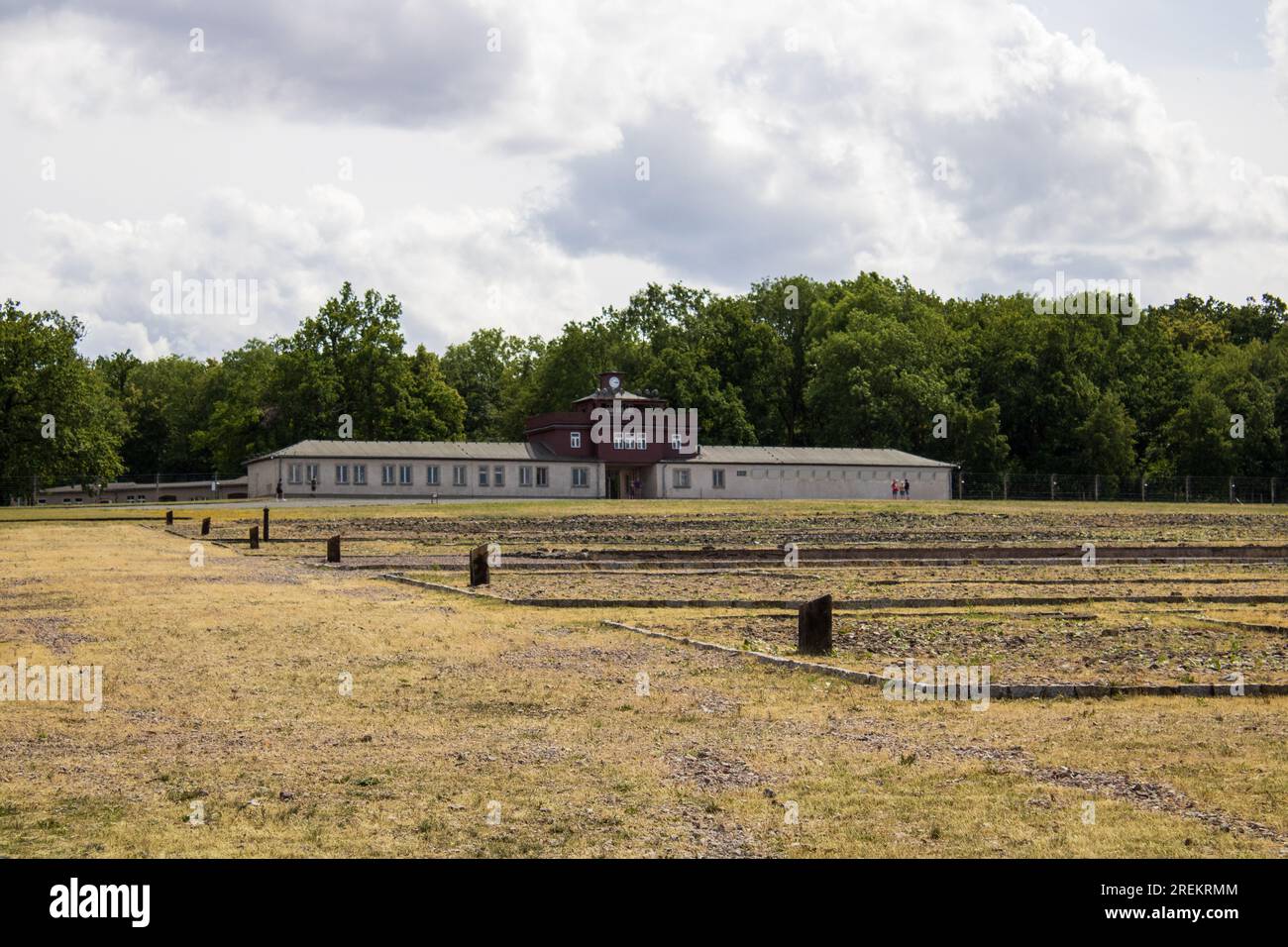Buchenwald, Germany. 27th July, 2023. View in the camp in the direction ...