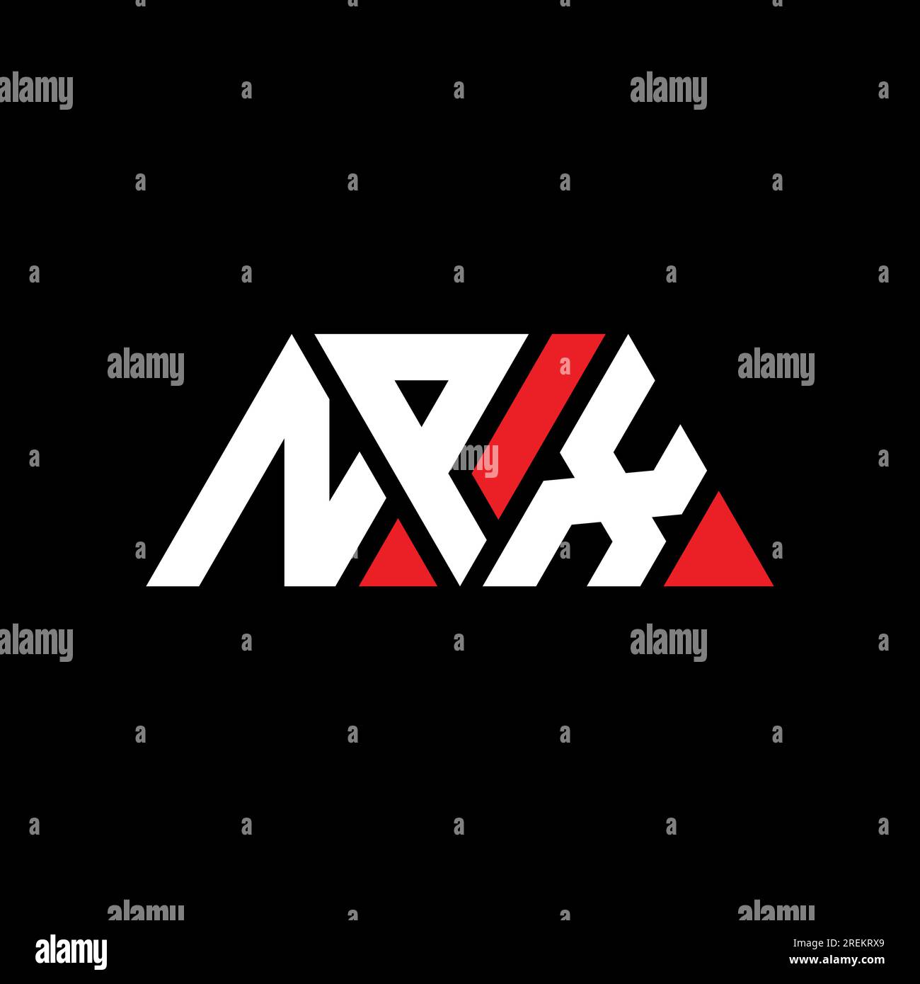 NPX triangle letter logo design with triangle shape. NPX triangle logo ...