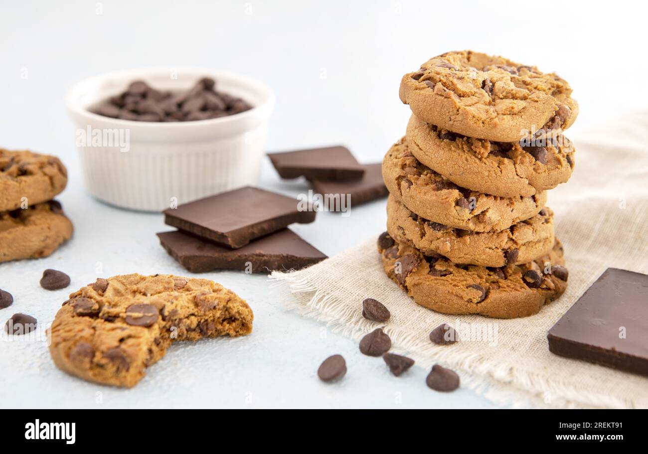 Front view pile cookies. Resolution and high quality beautiful photo ...