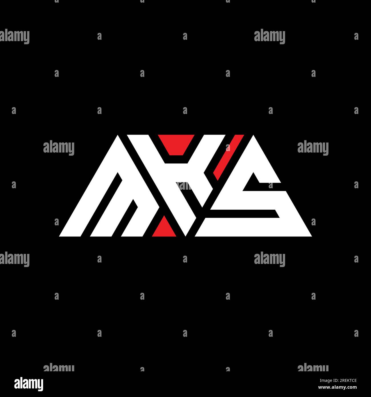 Mks logo design Stock Vector Images - Alamy