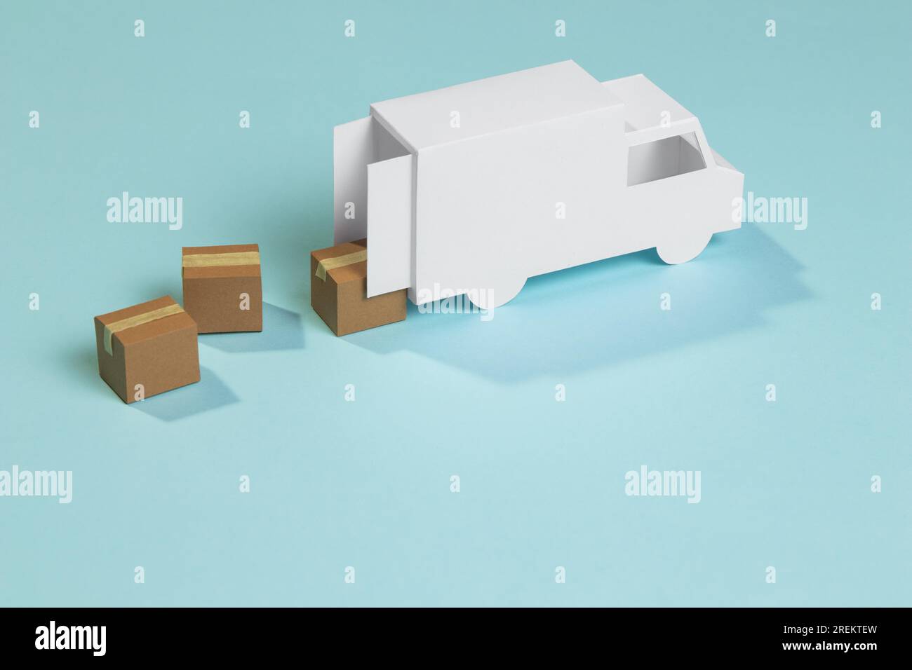 High angle toy delivery truck boxes. Resolution and high quality ...