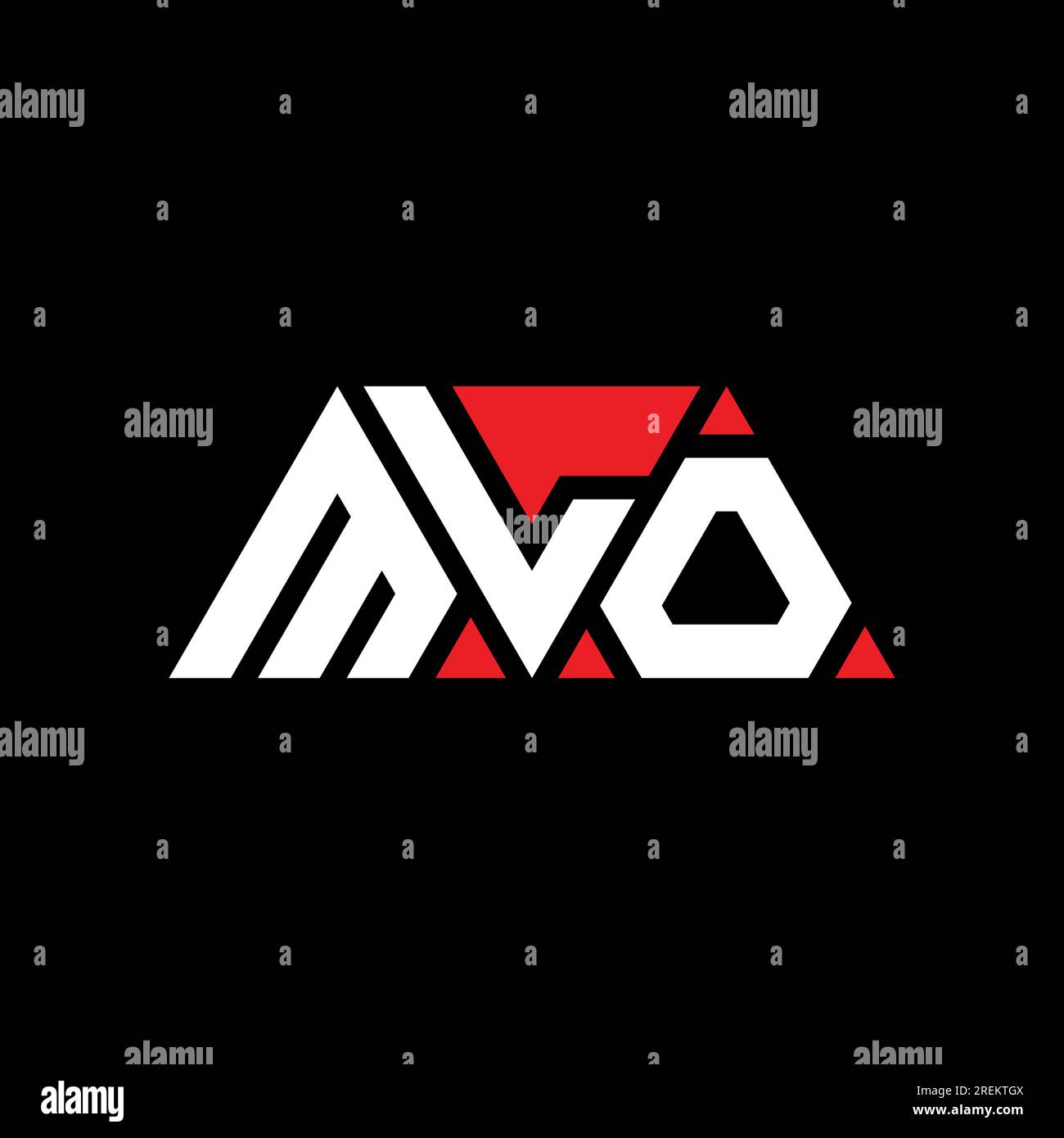 MLO triangle letter logo design with triangle shape. MLO triangle logo ...