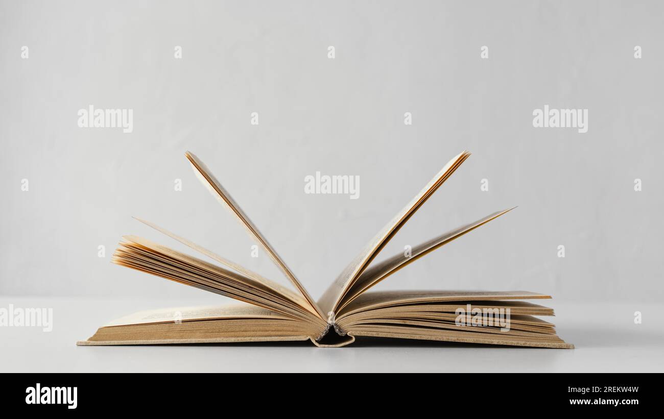 Open book with white background. Resolution and high quality beautiful ...