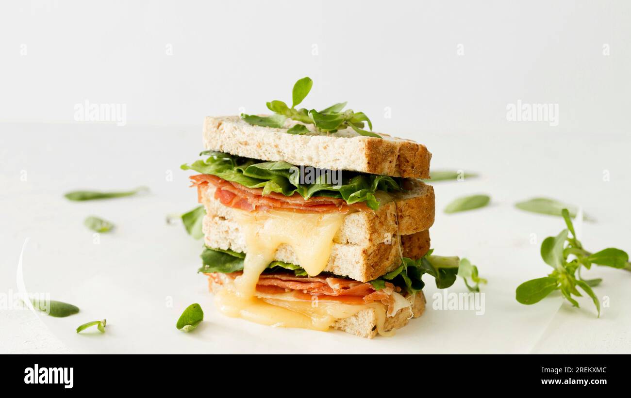 Fresh toast with cheese vegetables. High resolution photo Stock Photo ...